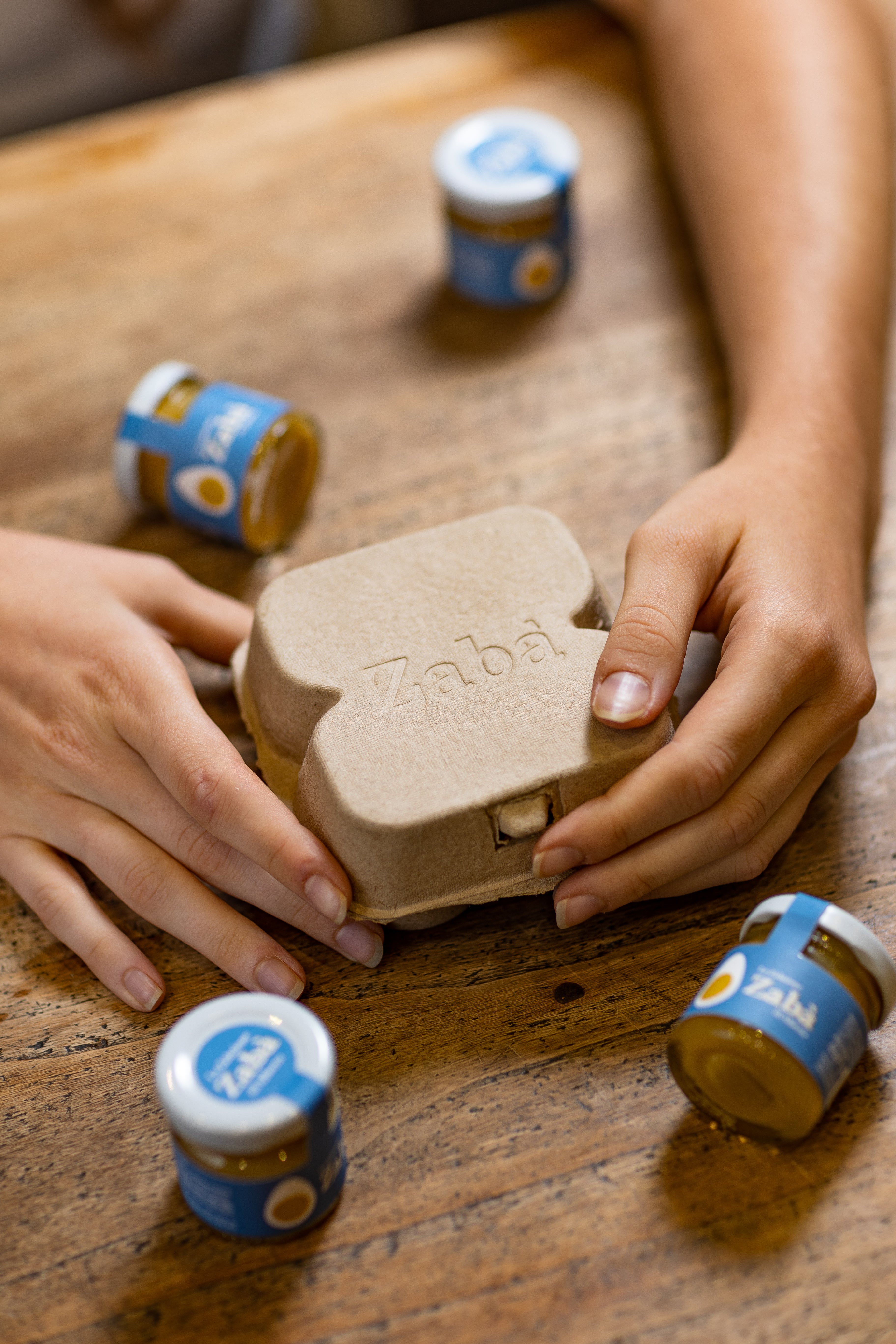 Zabà Classico Mini au Marsala, 4x40g – Sabayon artisanal dans un porte