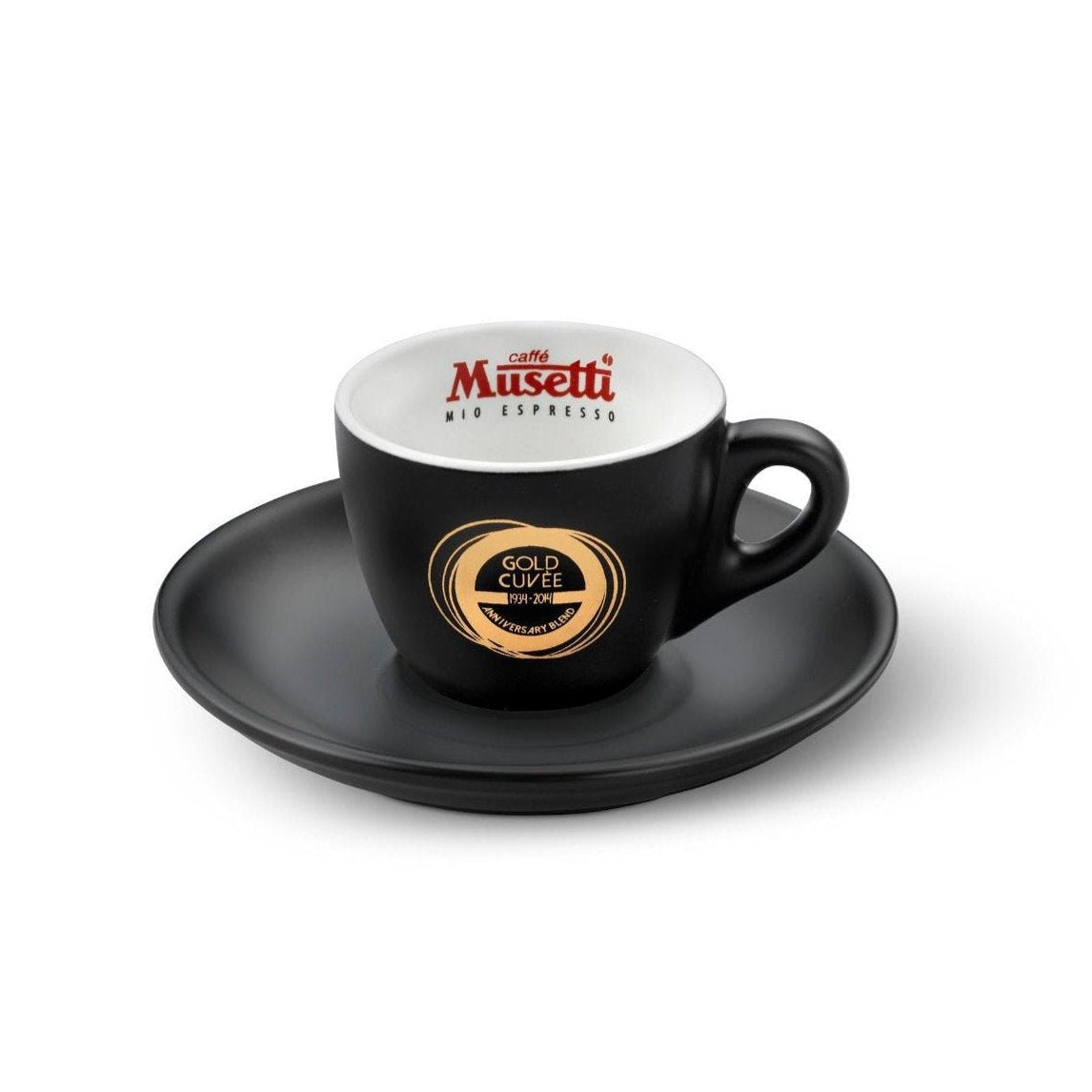 Set of 6 Coffee Cups Gold Cuvée Collection | Musetti Shop coffee