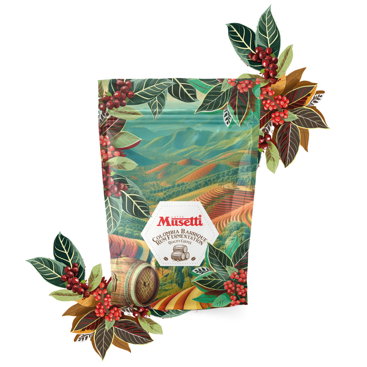 Musetti Coffee Beans, 150g - Colombia Barrique Rum Fermentation