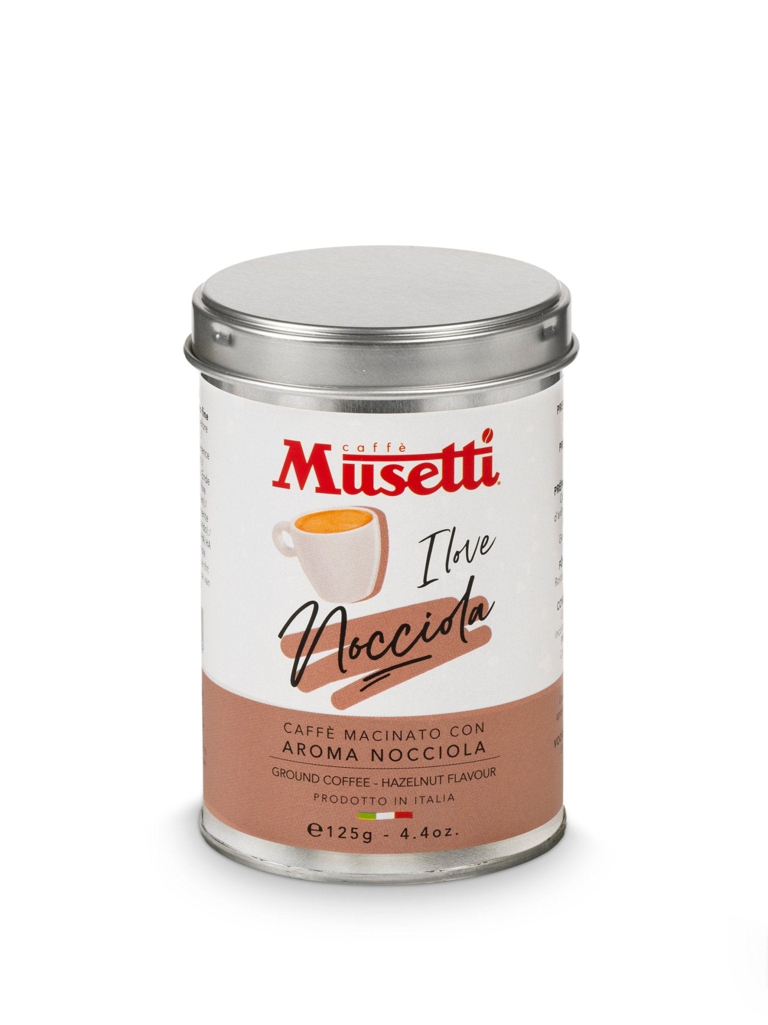 Boite café moulu arôme Noisette 125 g | Caffè Musetti Shop